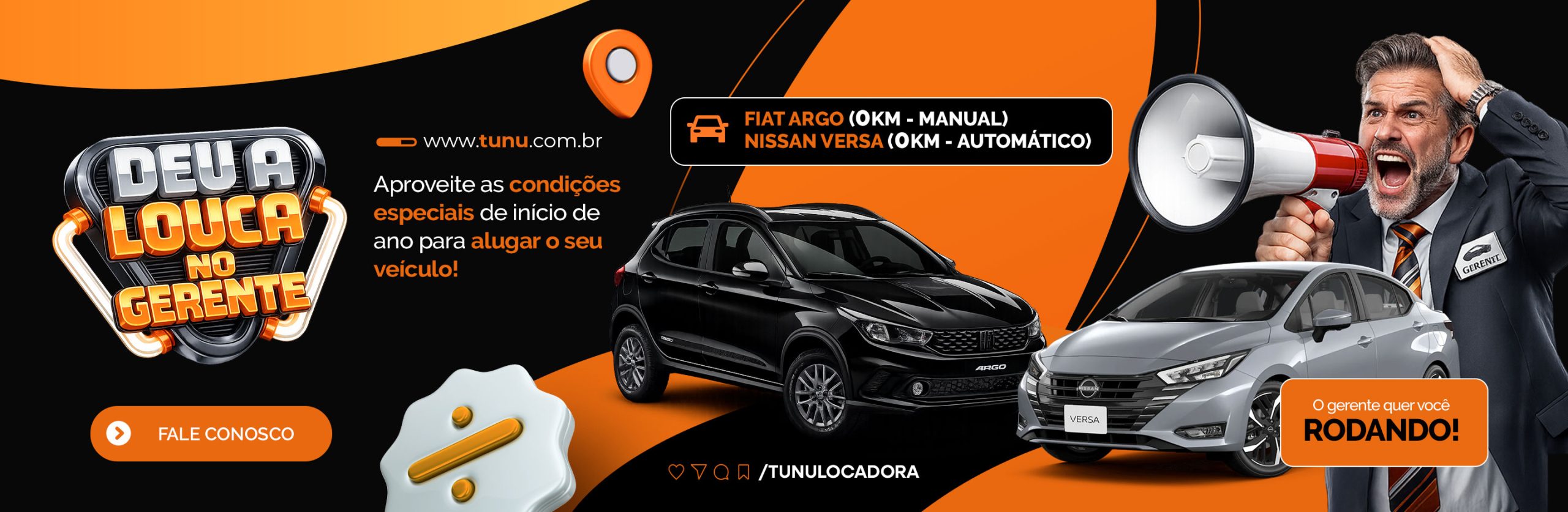 Tunu Locadora - Locação de Veículos para Motoristas de App